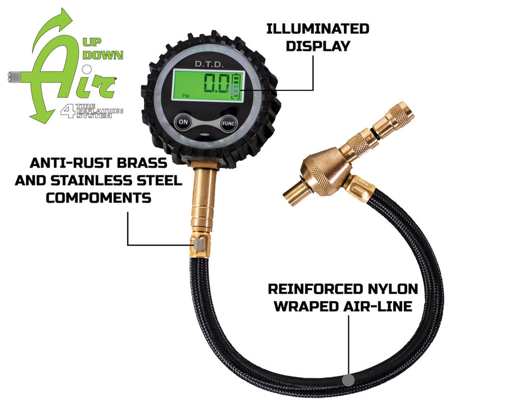 Digital Tire Deflator with Valve Kit & Storage Bag Universal - 1202000 ...
